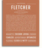 Fletcher Personalized Name Meaning Art Prints – Name Stories