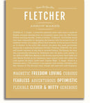 Fletcher | Name Art Print – Name Stories
