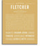 Fletcher | Name Art Print – Name Stories