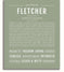 Fletcher | Name Art Print – Name Stories