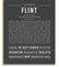 Flint | Name Art Print – Name Stories