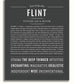 Flint | Name Art Print – Name Stories