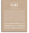 Flint Personalized Name Meaning Art Prints – Name Stories