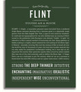 Flint | Name Art Print – Name Stories
