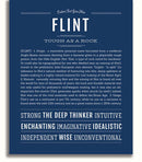 Flint | Name Art Print – Name Stories