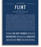 Flint | Name Art Print – Name Stories