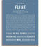 Flint | Name Art Print – Name Stories