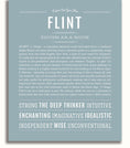 Flint | Name Art Print – Name Stories