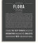 Flora Personalized Name Meaning Art Prints – Name Stories