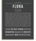Flora Personalized Name Meaning Art Prints – Name Stories