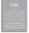 Flora Personalized Name Meaning Art Prints – Name Stories