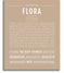 Flora Personalized Name Meaning Art Prints – Name Stories