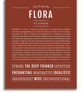 Flora Personalized Name Meaning Art Prints – Name Stories
