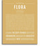 Flora Personalized Name Meaning Art Prints – Name Stories