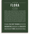 Flora Personalized Name Meaning Art Prints – Name Stories