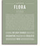 Flora Personalized Name Meaning Art Prints – Name Stories