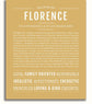 Florence | Name Art Print – Name Stories