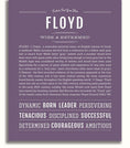 Floyd | Name Art Print – Name Stories