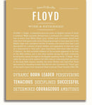 Floyd Personalized Name Meaning Art Prints – Name Stories