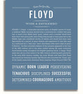 Floyd Personalized Name Meaning Art Prints – Name Stories