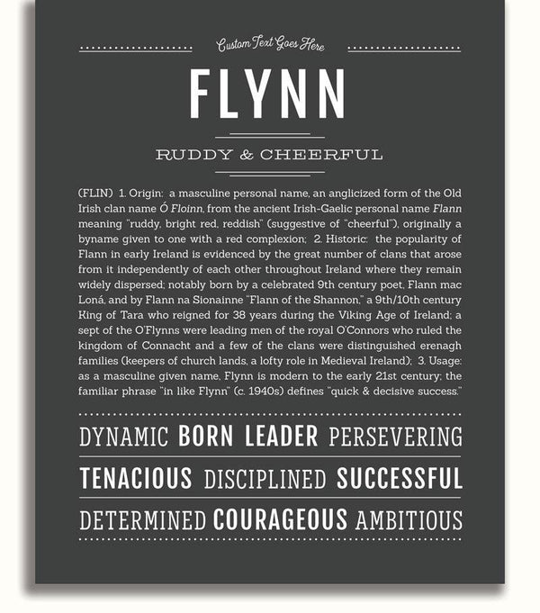 Flynn | Name Art Print – Name Stories