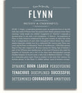 Flynn | Name Art Print – Name Stories