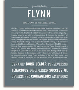 Flynn | Name Art Print – Name Stories