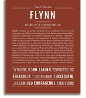 Flynn | Name Art Print – Name Stories