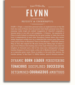 Flynn | Name Art Print – Name Stories