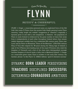 Flynn | Name Art Print – Name Stories