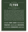 Flynn Personalized Name Meaning Art Prints – Name Stories