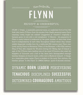 Flynn | Name Art Print – Name Stories