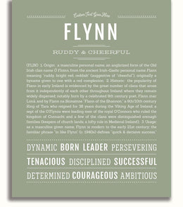 Flynn | Name Art Print – Name Stories