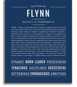 Flynn | Name Art Print – Name Stories