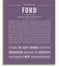 Ford Personalized Name Meaning Art Prints – Name Stories