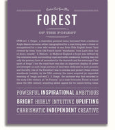Forest | Name Art Print – Name Stories