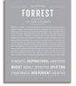 Forrest | Name Art Print – Name Stories