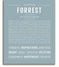 Forrest | Name Art Print - Personalized Custom Gifts – Name Stories