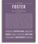 Foster | Name Art Print – Name Stories