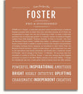 Foster | Name Art Print – Name Stories