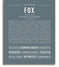 Fox | Name Art Print – Name Stories
