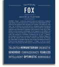 Fox | Name Art Print – Name Stories