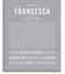 Francesca | Name Art Print – Name Stories
