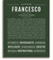 Francesco | Name Art Print – Name Stories
