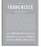 Franchesca Personalized Name Meaning Art Prints – Name Stories