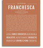 Franchesca Personalized Name Meaning Art Prints – Name Stories