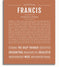 Francis | Name Art Print – Name Stories
