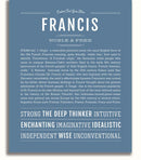 Francis | Name Art Print – Name Stories
