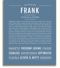 Frank | Name Art Print – Name Stories