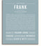 Frank | Name Art Print – Name Stories